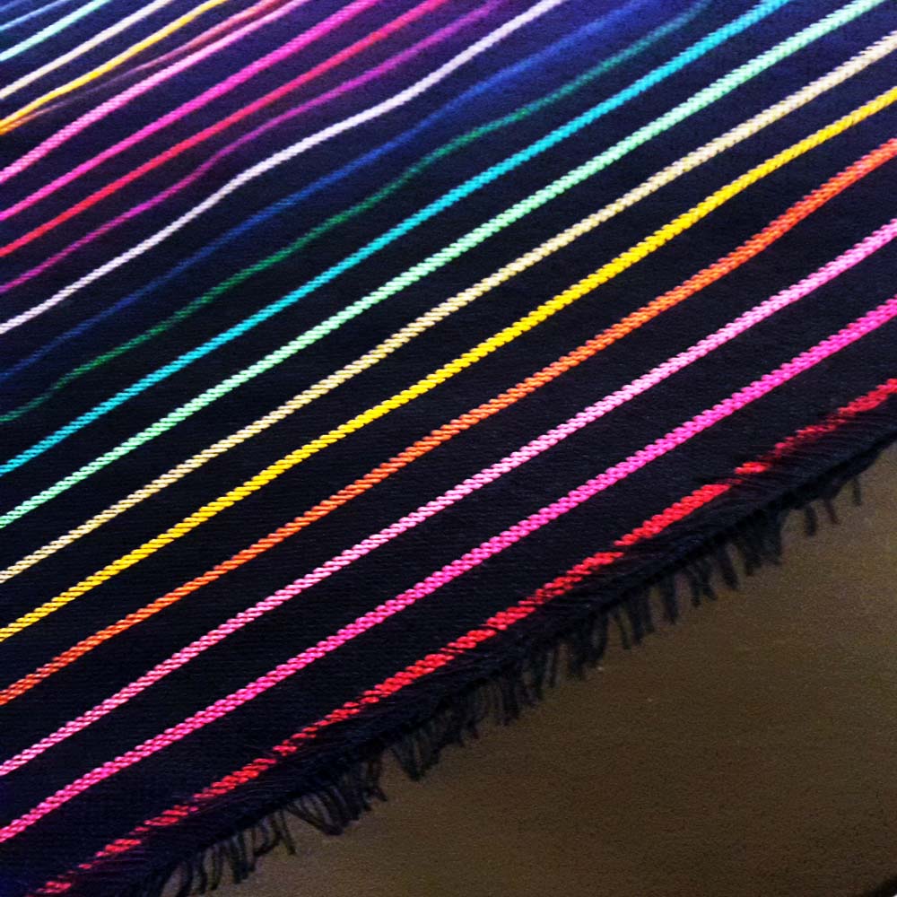 Mexican fabric, Black, woven cambaya, by the yard – Innate Artisan Shop