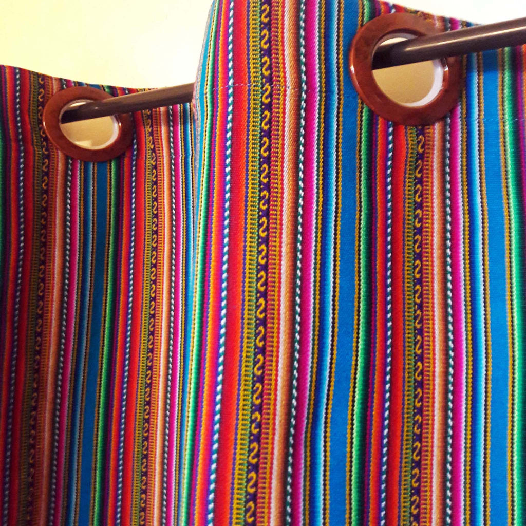 Cortinas Rayadas Juego De Cortinas Largas Rayadas Para Barral